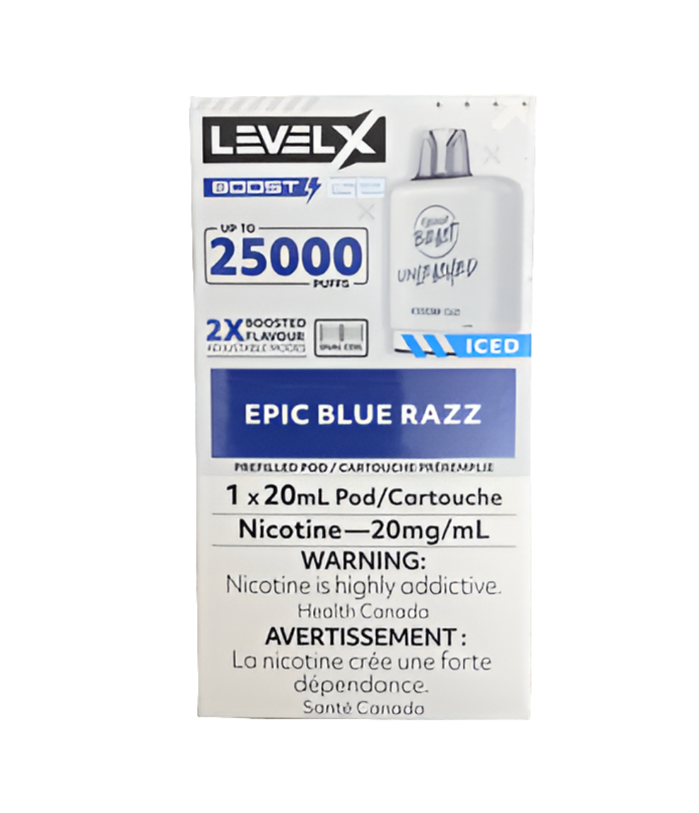 Epic Blue Razz Level x Boost G2 Pods – vapebug.ca