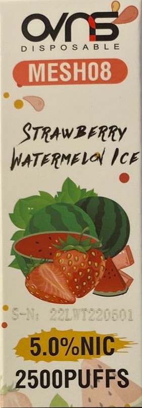Strawberry Watermelon Ice 1x8ml 2500 puffs OVNS – vapebug.ca