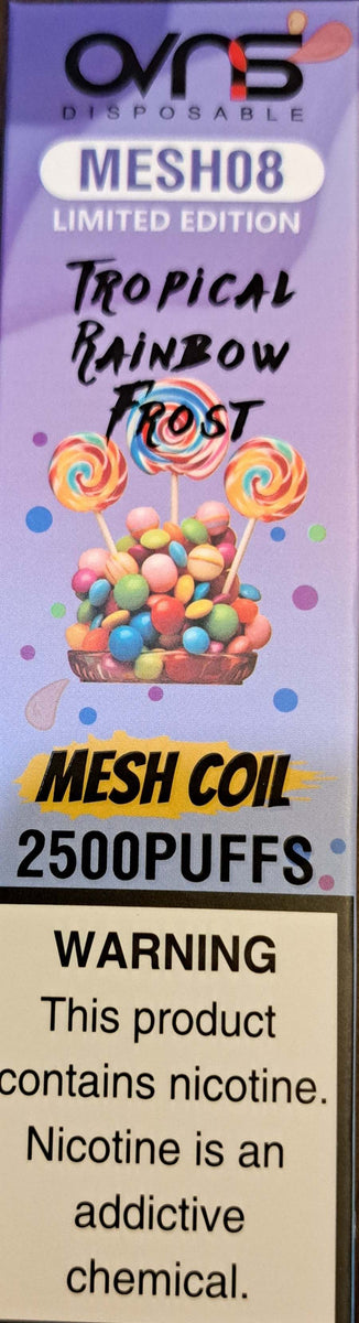 Tropical Rainbow Frost 2500 puffs OVNS Limited Edition – vapebug.ca