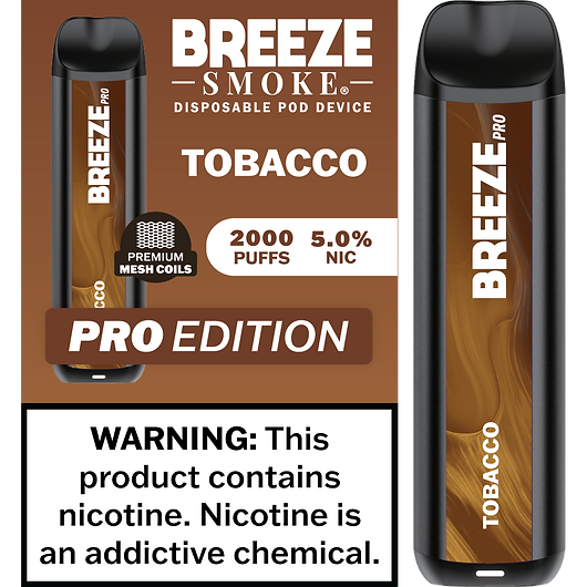 Tobacco BREEZE BAR PRO EDITION – vapebug.ca