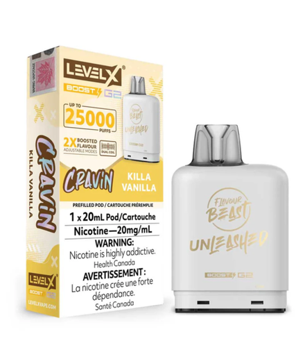 Craving Killa Banana 25K Level x Boost G2 Pods – vapebug.ca